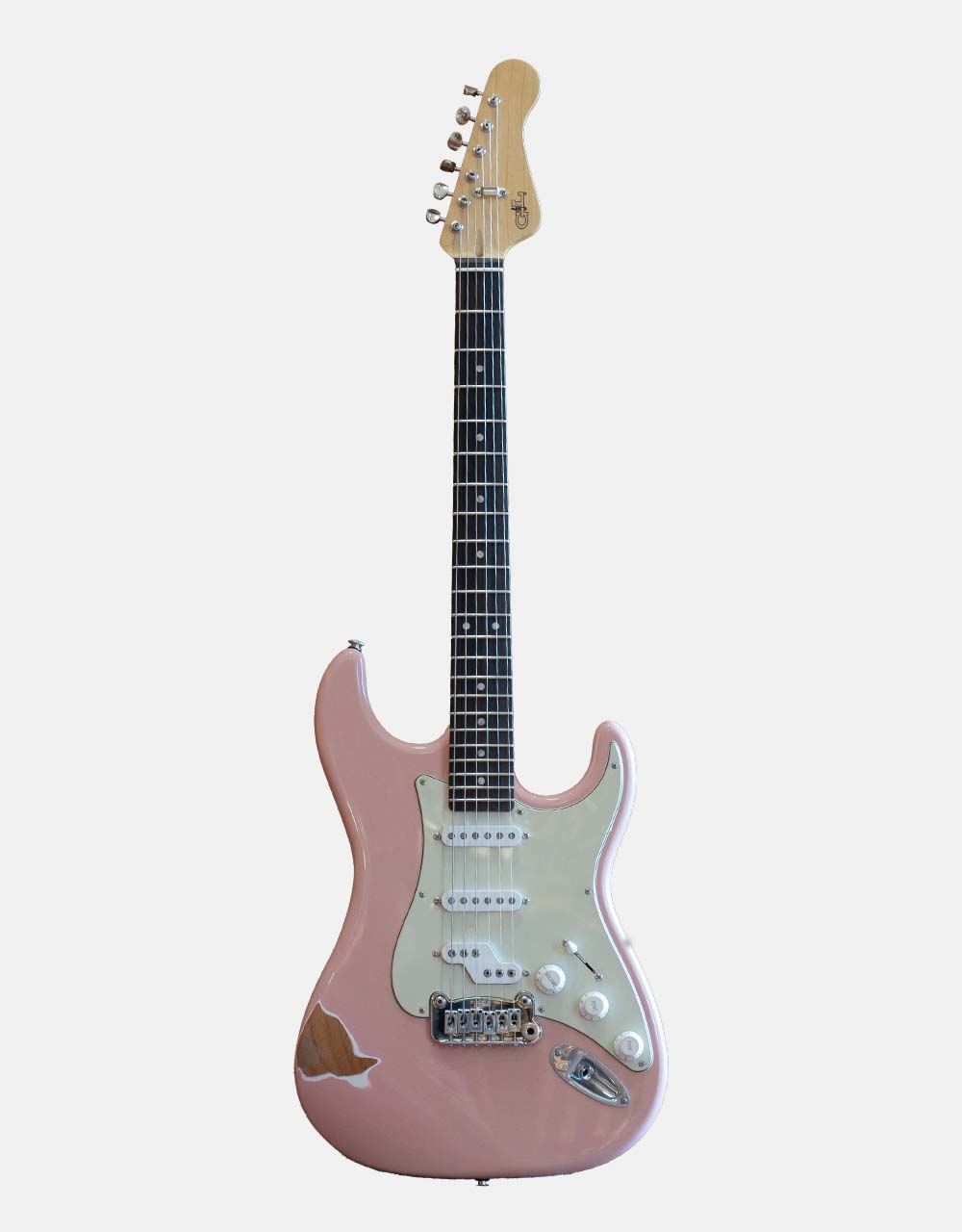 G&L Custom Shop Legacy SSZ RW, Nitro Shell Pink – Acoustic Union